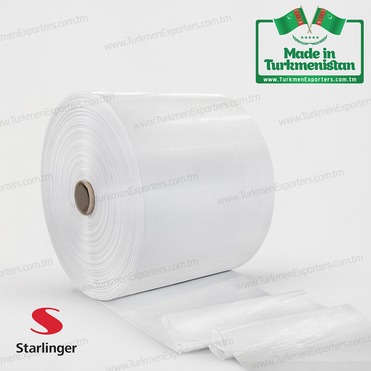 Polypropylene woven sack roll 63gr/m2